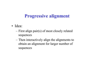 Multiple sequence alignment | PDF