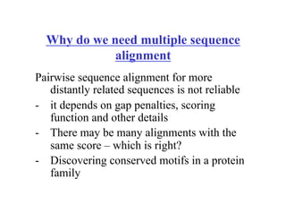 Multiple sequence alignment | PDF