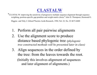 Multiple sequence alignment | PDF