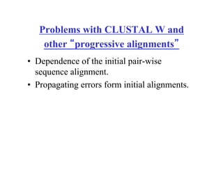 Multiple sequence alignment | PPT