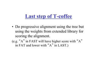 Multiple sequence alignment | PPT