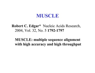 Multiple sequence alignment | PPT