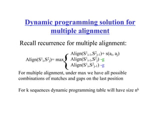 Multiple sequence alignment | PDF