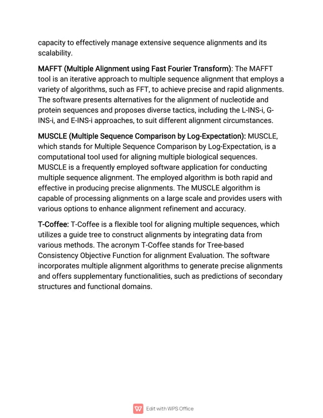 Multiple Sequence And Pairwise Alignmentpdf Computing Technology