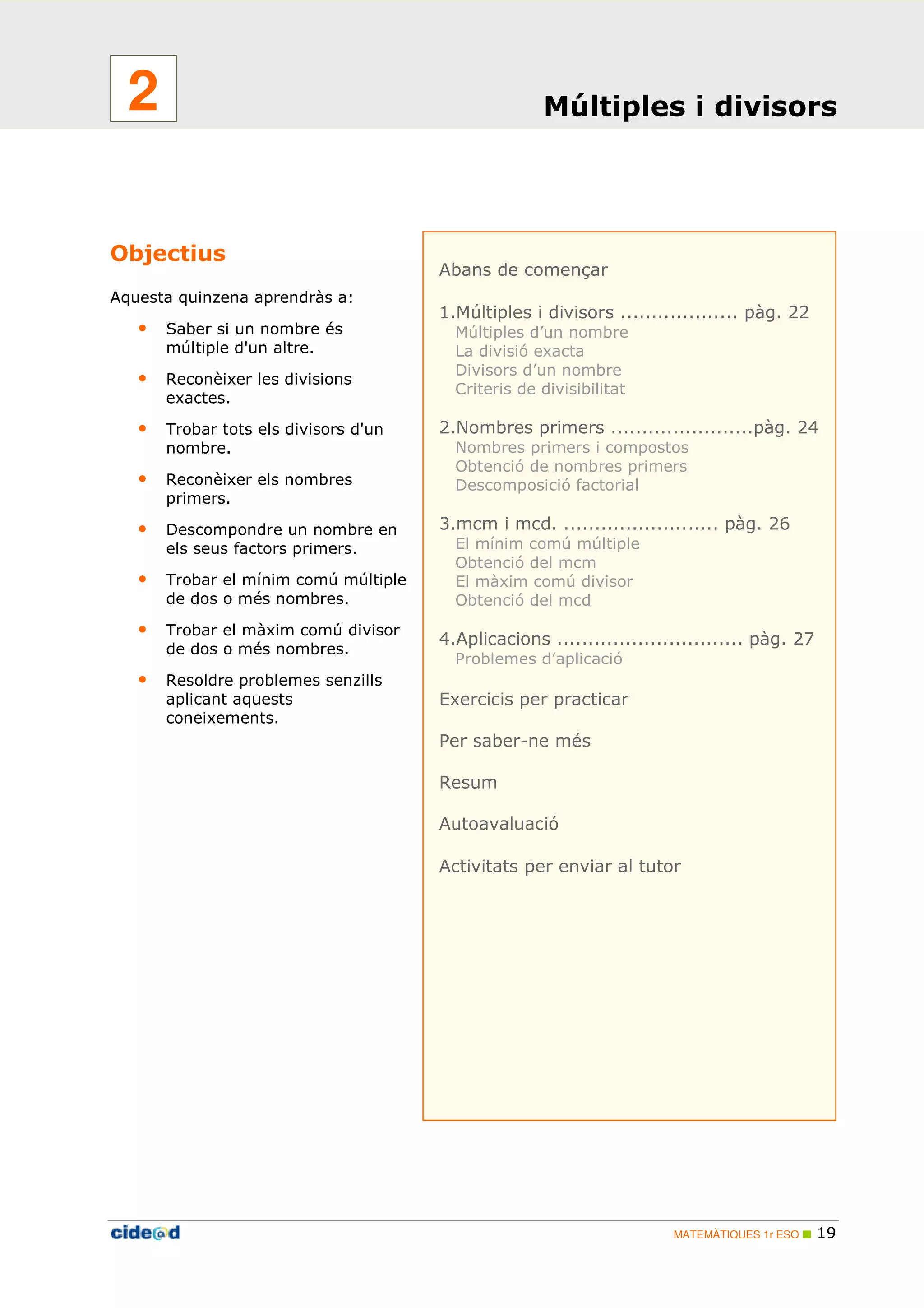 Multiples i divisors | PDF