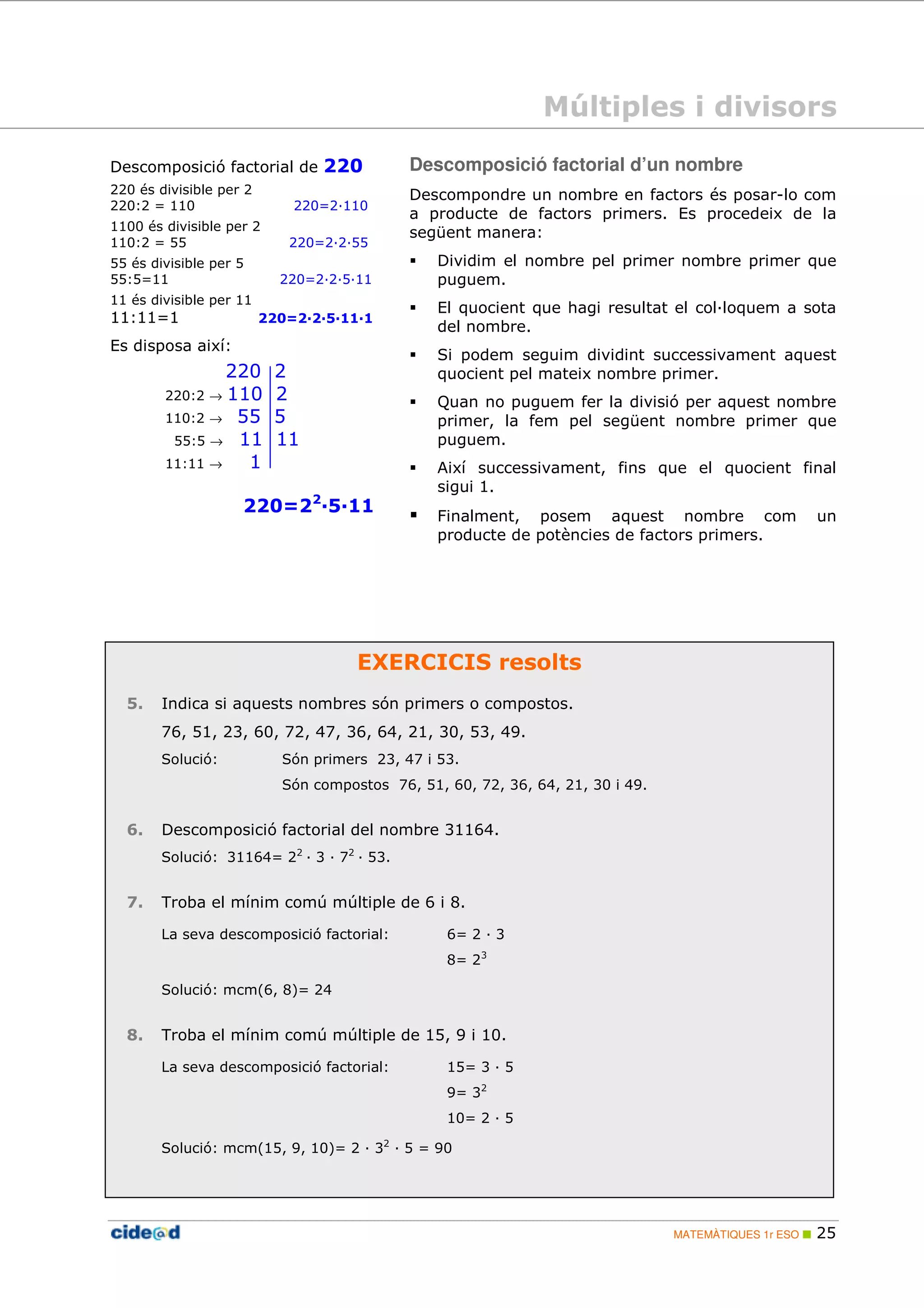 Multiples i divisors | PDF
