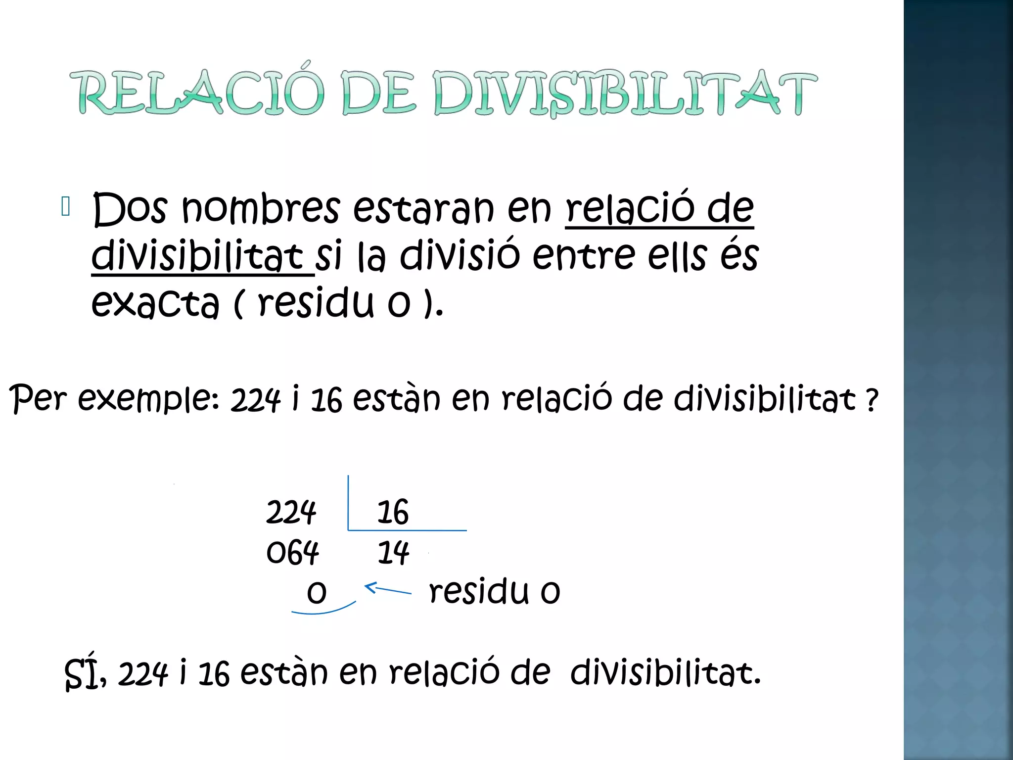 Multiples i divisors | PPT