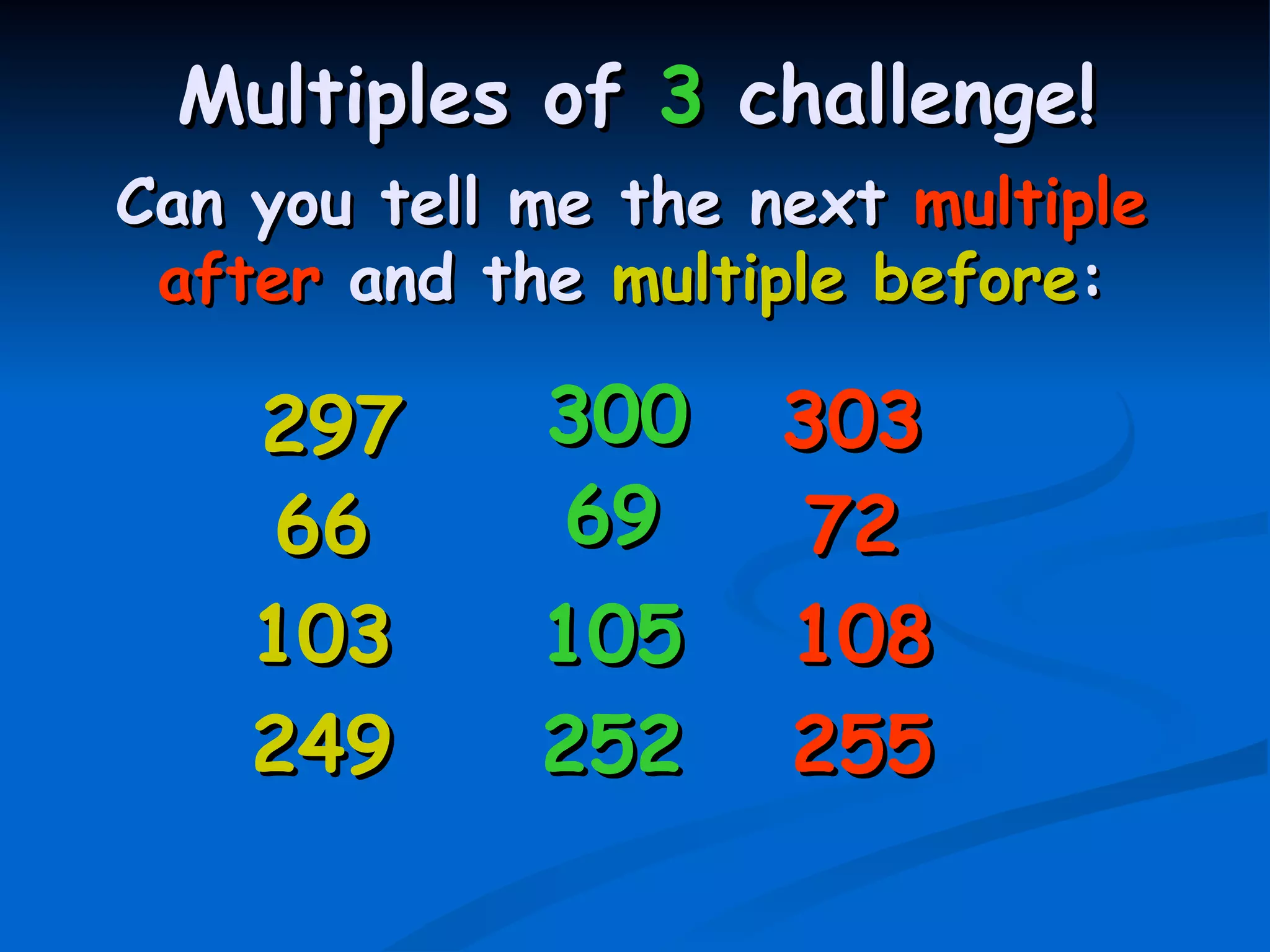 Multiples of 2_3_5_10 | PPT