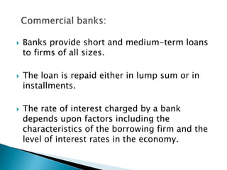 Multiple sources of finance | PPTX