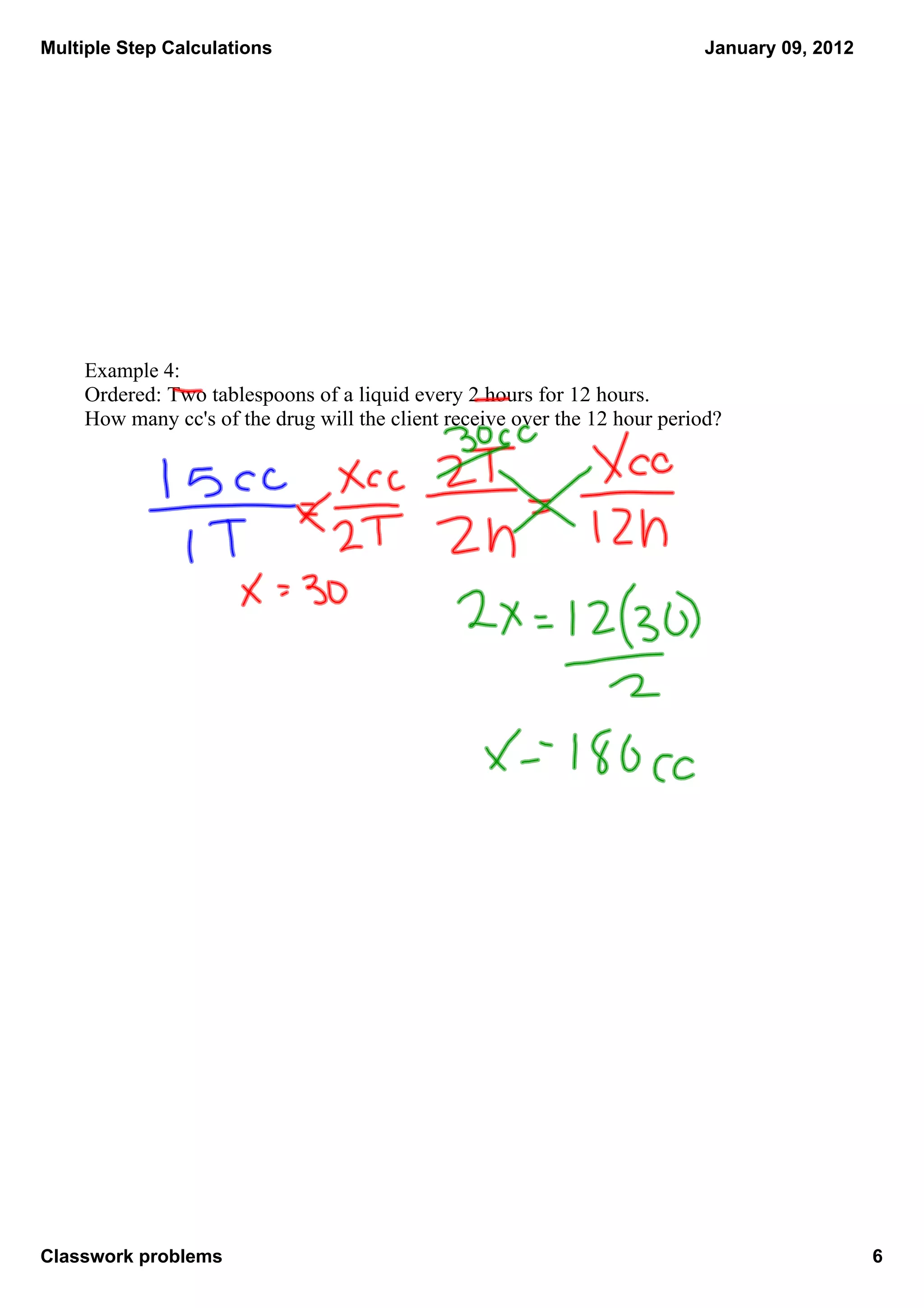 Multiple step calculations | PDF | Chemistry | Science