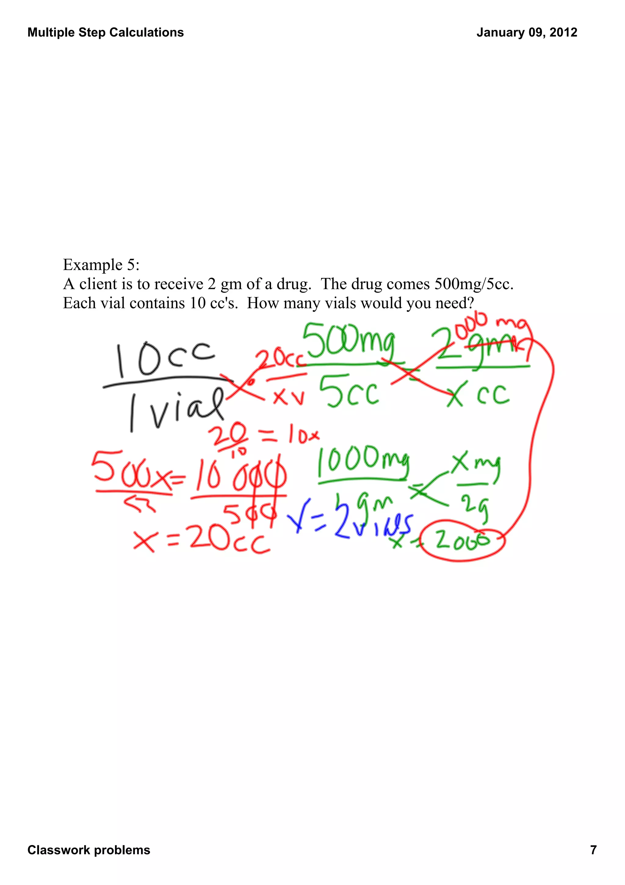Multiple step calculations | PDF | Chemistry | Science