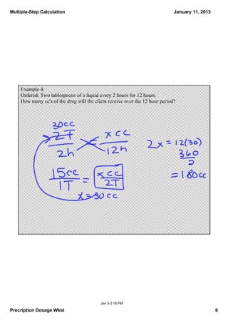 Multiple step calculations | PDF