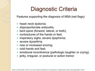 Multiple System Atrophy | PPTX