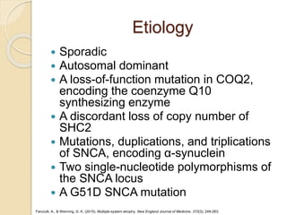 Multiple System Atrophy | PPTX