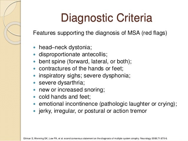 Multiple System Atrophy