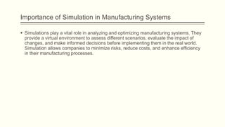 Multiple System Dynamics and Discrete Event Simulation for manufacturing system performance ...