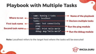 Multiple Tasks Playbook in Ansible - RHCE.pdf