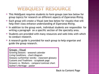 Multiple text esperanza rising | PPT