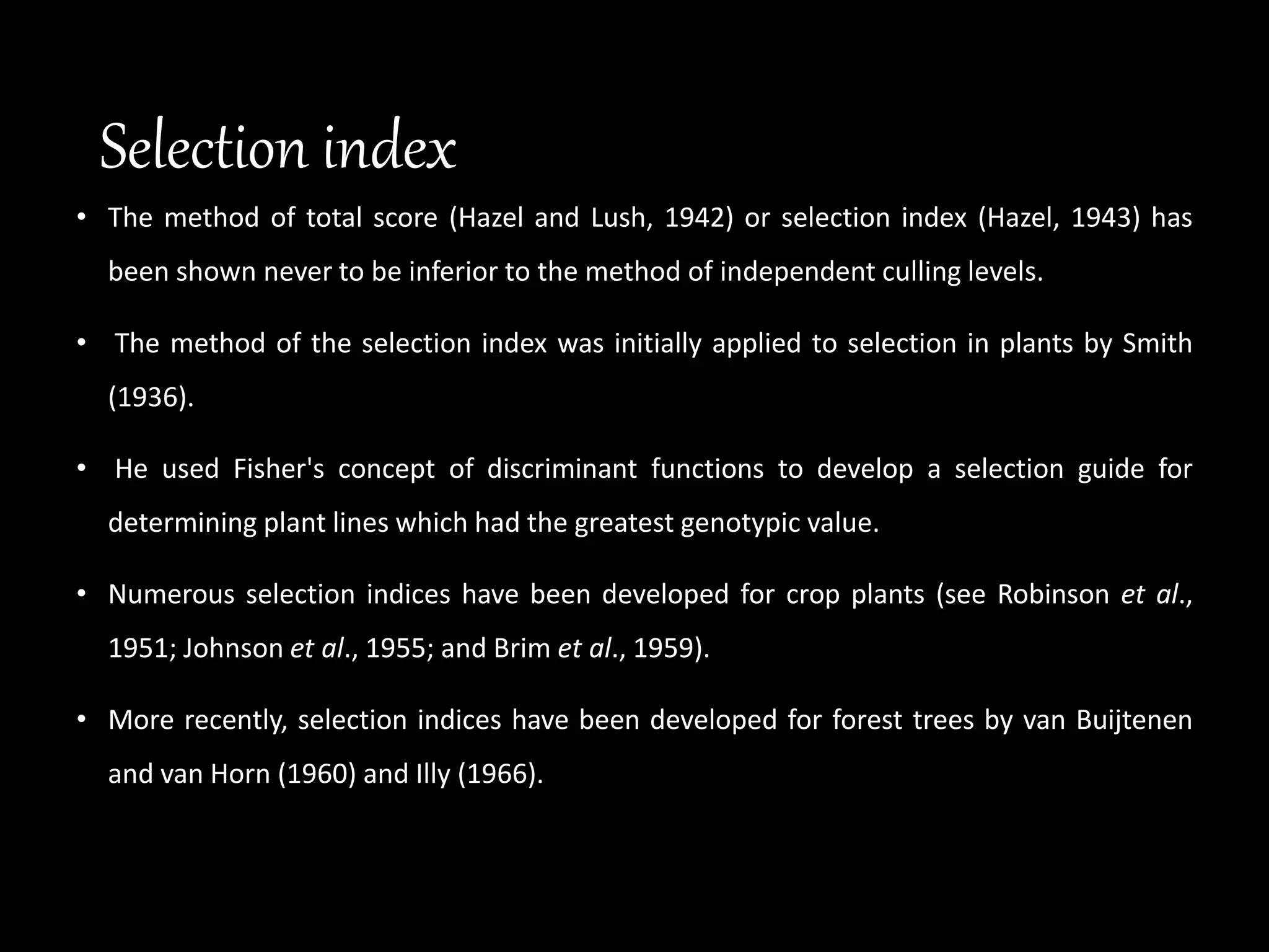 Multiple trait selection | PPTX