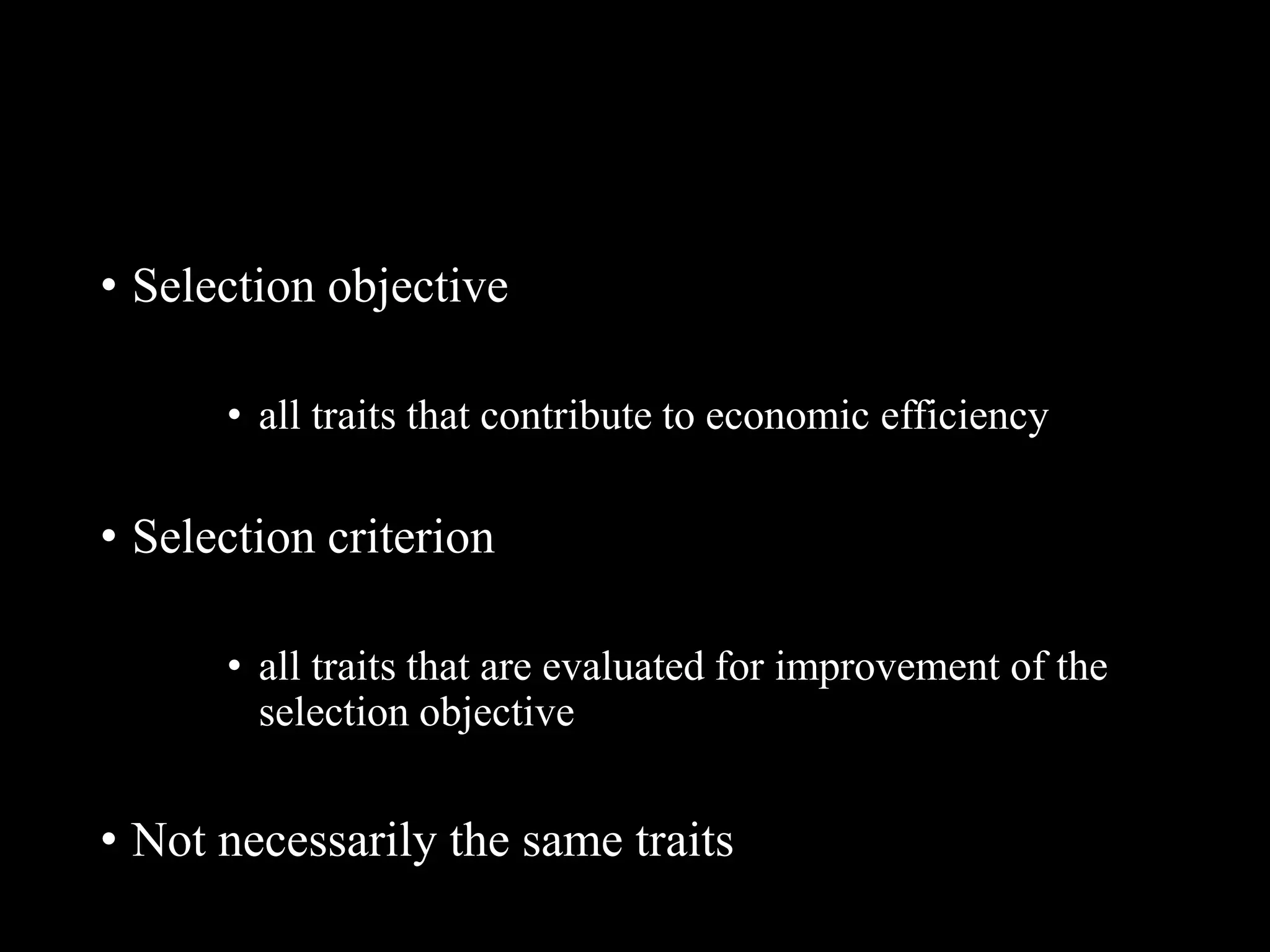 Multiple trait selection | PPTX