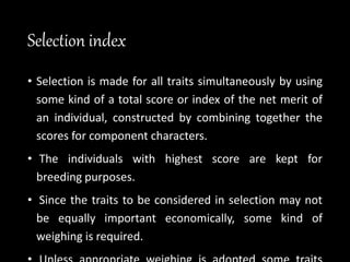 Multiple trait selection | PPTX