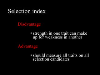Multiple trait selection | PPTX