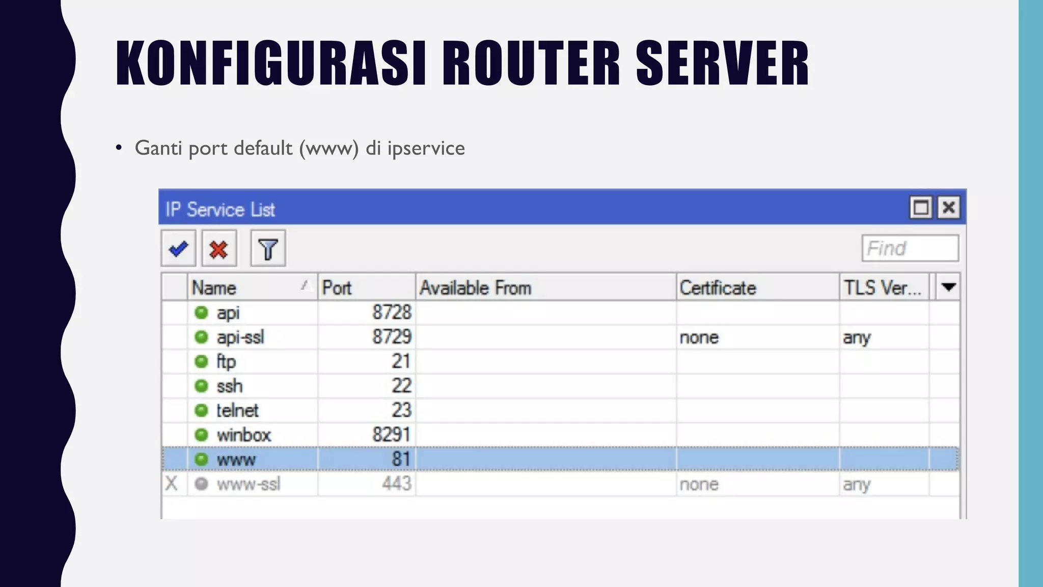 Multiple webserver in single ip with Haproxy & Mikrotik | PPT