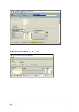 Multiple Work Center/Resource Selection and Classification in Master ...