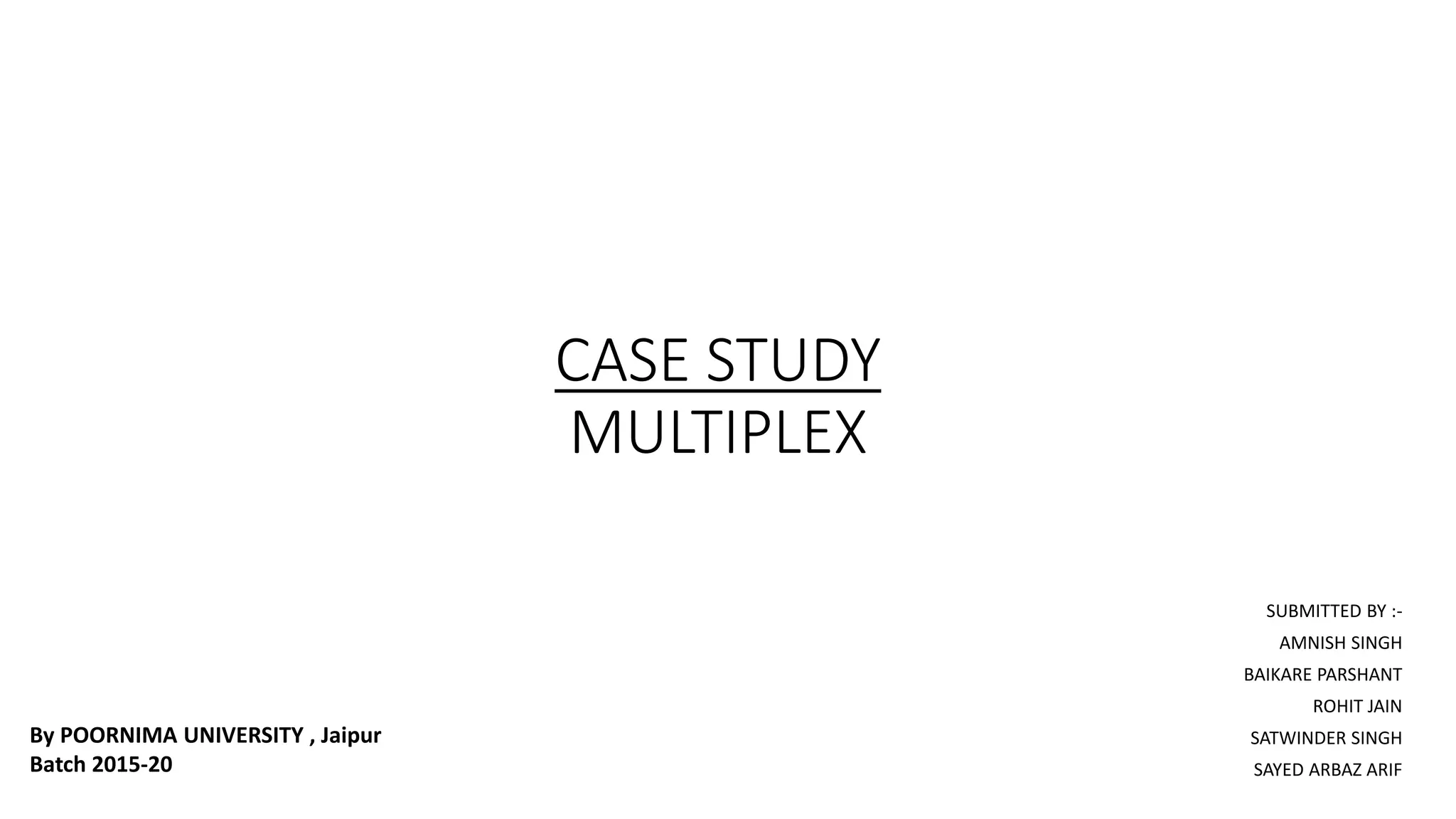 Multiplex case study | PDF