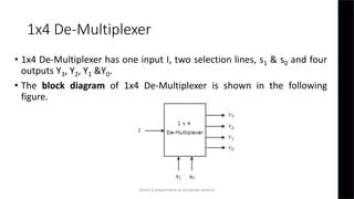 Multiplexer in Digital Electronics/Computer Organization | PDF