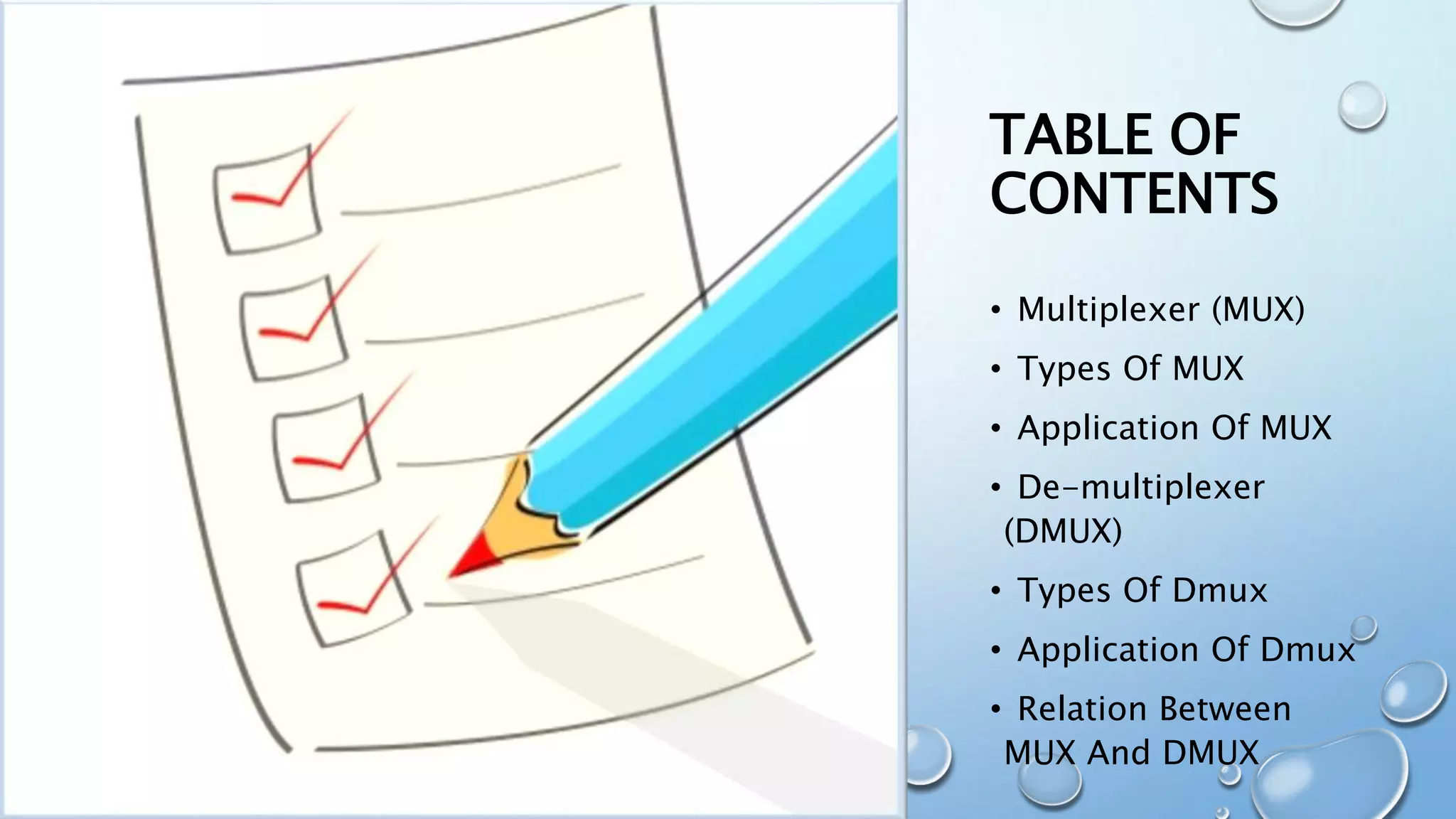 Multiplexer and De-Multiplexer | PPTX