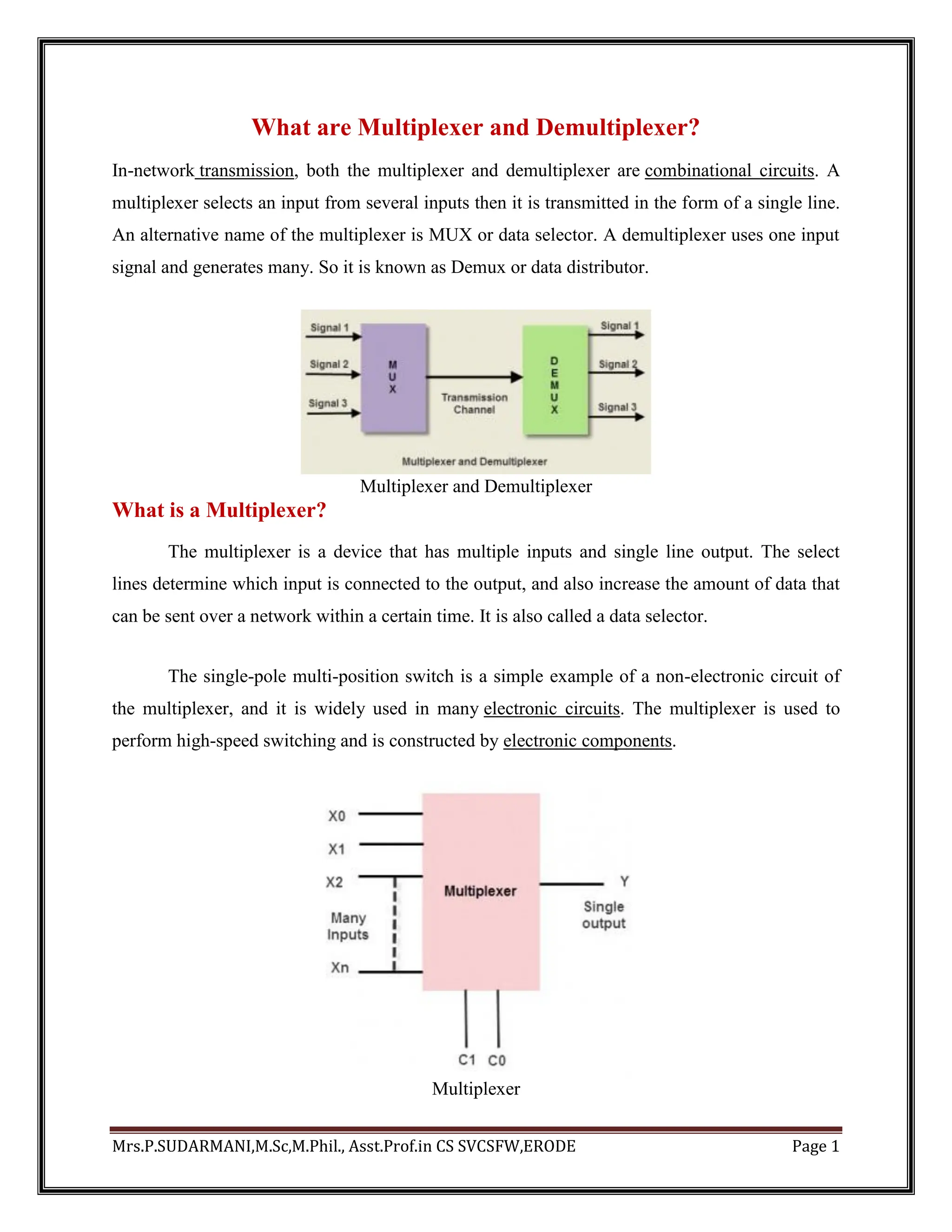 Multiplexer and Demultiplexer.pdf