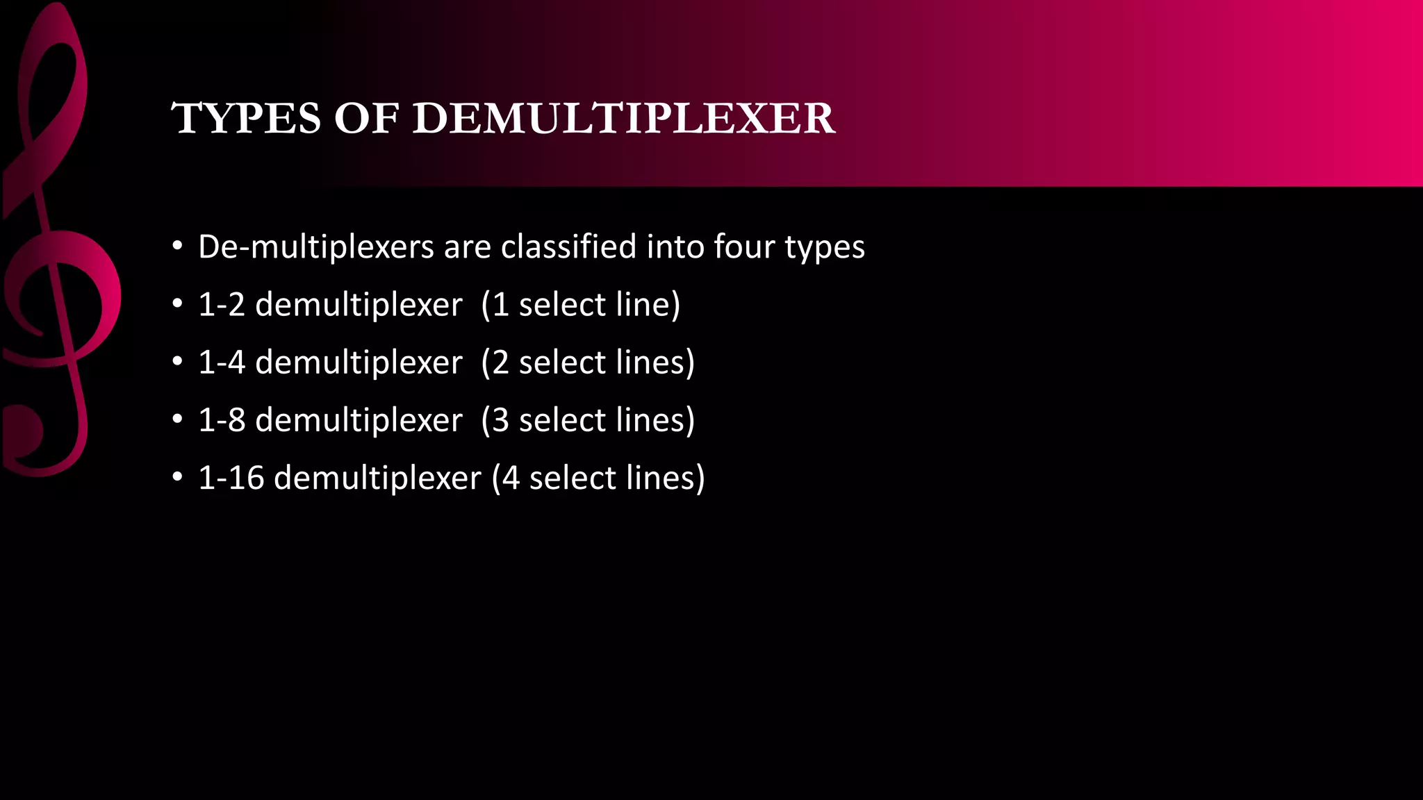 Multiplexer and demultiplexer applications.ppsx 3 | PPTX