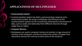 Multiplexer and demultiplexer applications.ppsx 3 | PPT