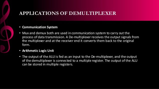 Multiplexer and demultiplexer applications.ppsx 3