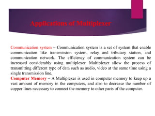 MULTIPLEXER AND DEMULTIPLXERwjdwdwdd.ppt