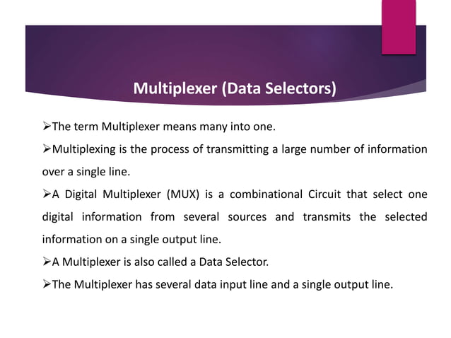 MULTIPLEXER AND DEMULTIPLXERwjdwdwdd.ppt