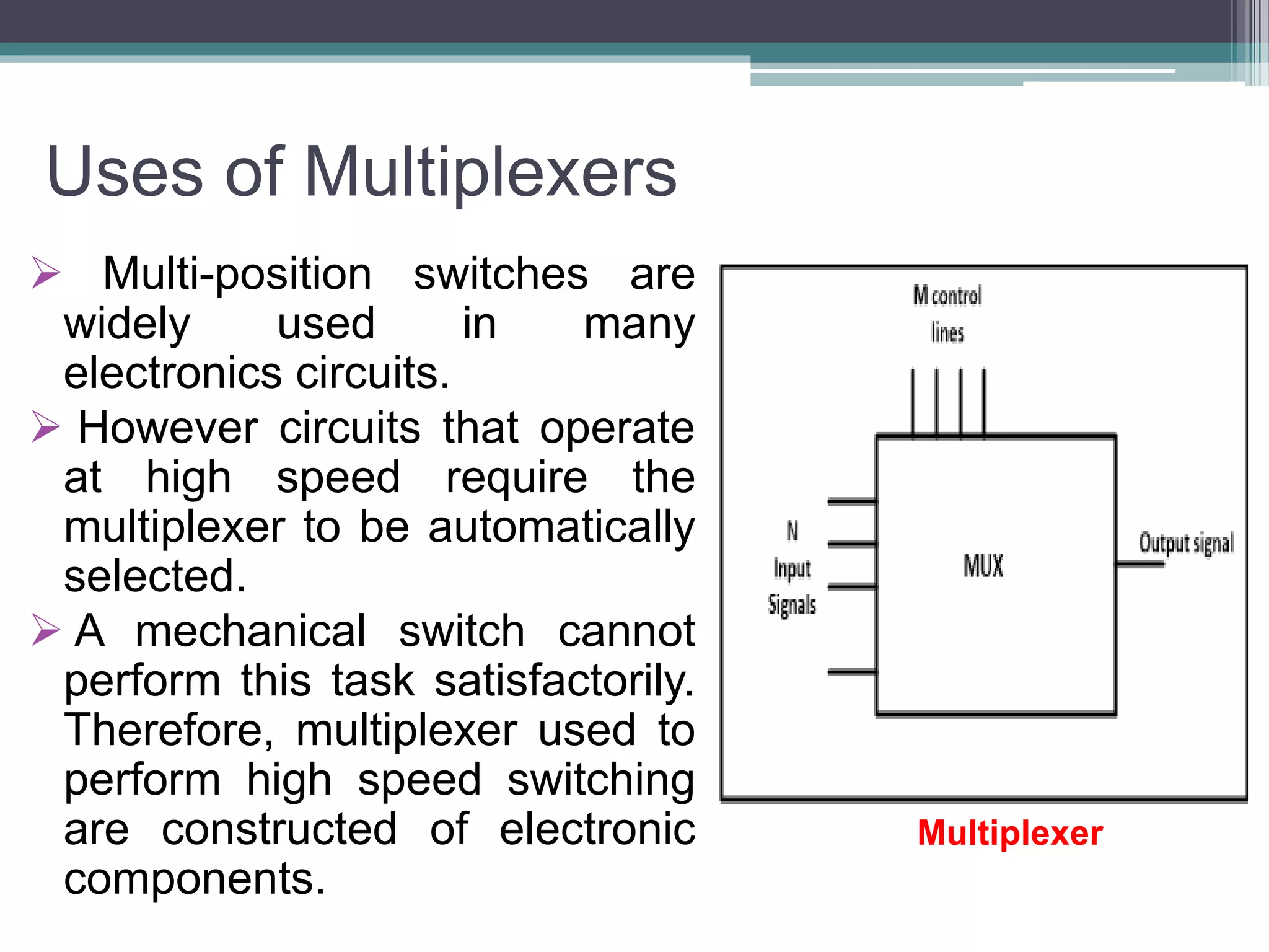 Multiplexer & de multiplexer | PPT