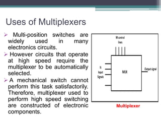 Multiplexer & de multiplexer | PPTX