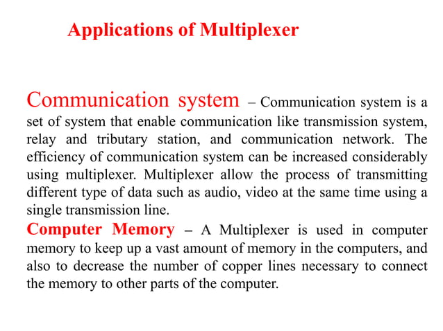 Multiplexer & Demultiplexer working.ppt