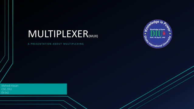 MULTIPLEXER Circuit in Digital system/electronics/logic | PPT
