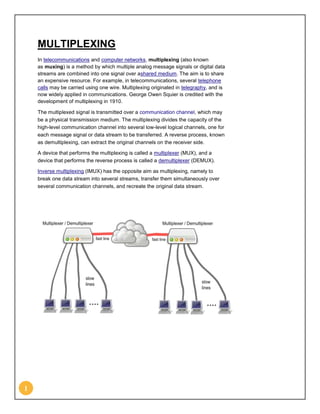 Multiplexing | DOCX