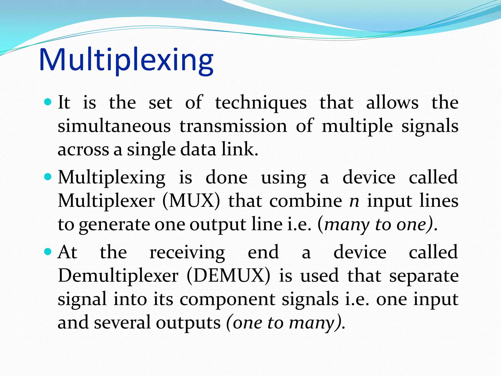 Multiplexing | PDF