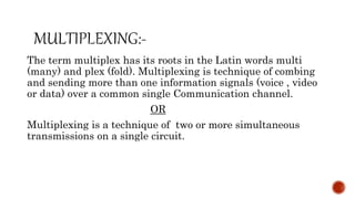 Multiplexing | PPT