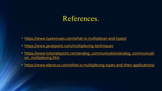 Multiplexing | PPTX | Computer Networking | Computing