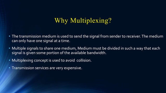 Multiplexing | PPTX | Computer Networking | Computing