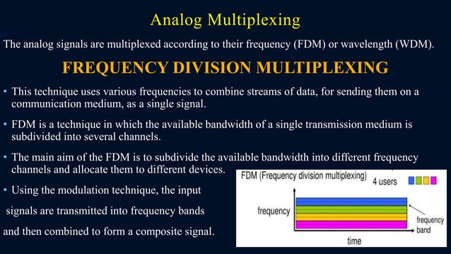 Multiplexing | PPTX | Computer Networking | Computing