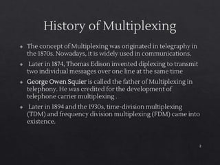 Multiplexing.pptx | Digital Audio | Computer Software and Applications