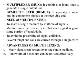 Frequency division multiplexing (FDM).pptx | Computer Networking | Computing