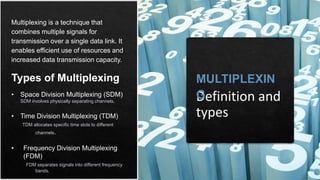Introduction to Multiplexing , Multiplexing PPT in short | PPT